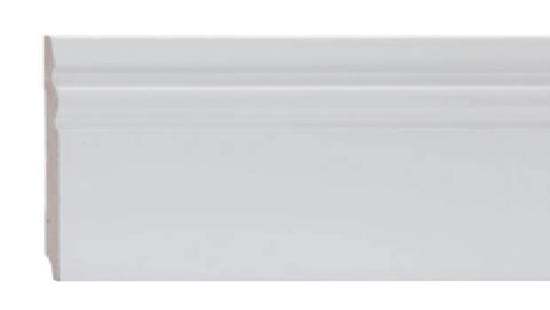 Baroque MDF decorative skirting, white Skirtings